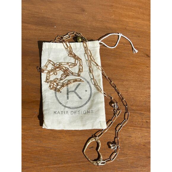 Katia Designs | Jewelry | Katia Designs Love Open Heart Long Chain ...